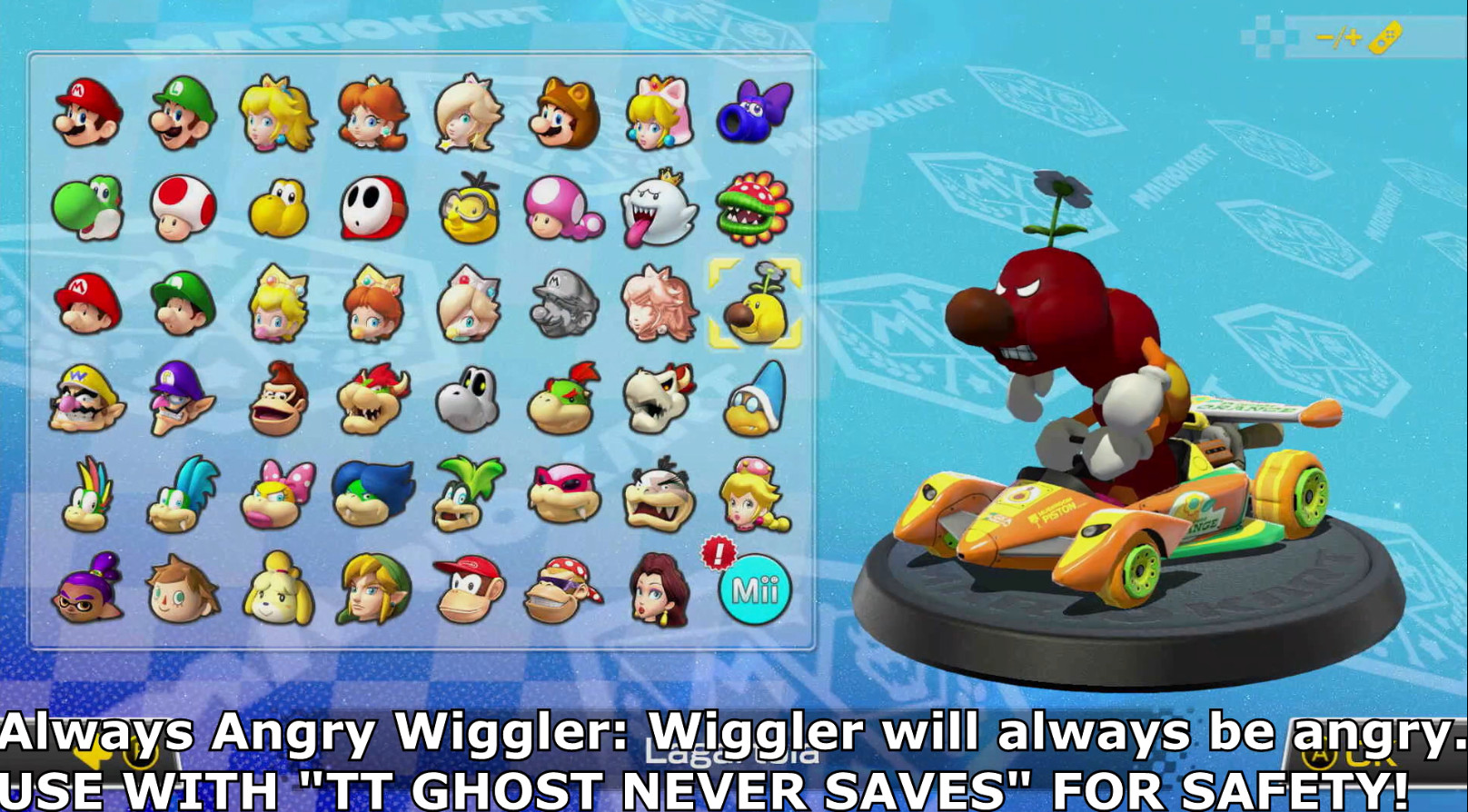 Always Angry Wiggler Mod for Mario Kart 8 Deluxe | MK8D Mods