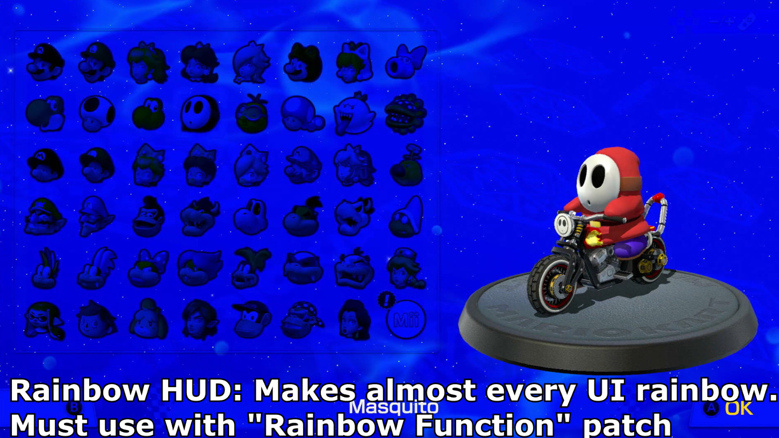 Rainbow HUD Mod for Mario Kart 8 Deluxe | MK8D Mods