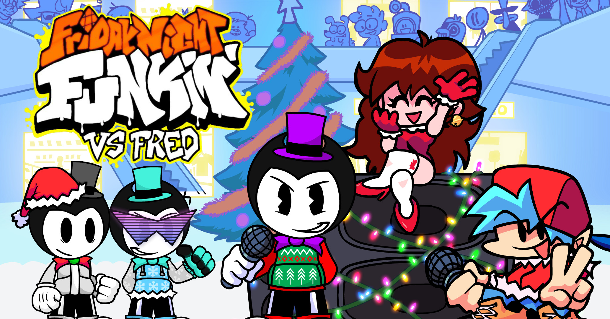 [HOLIDAY UPDATE] FNF vs Fred - bendy with clothes Mod for Friday Night ...