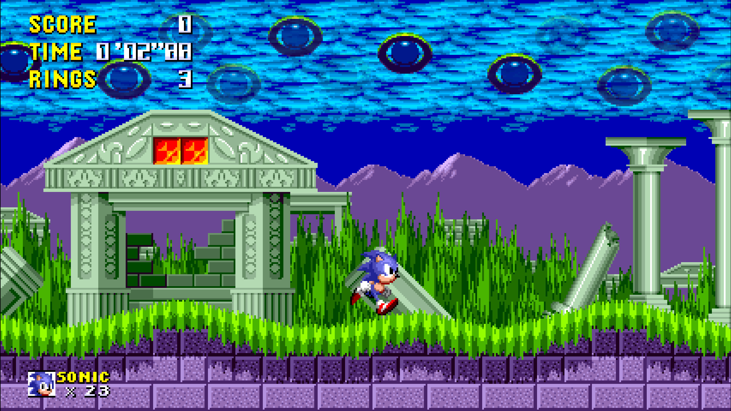 Sonic Jam Style Font Mod for Sonic the Hedgehog Forever | S1F Mods