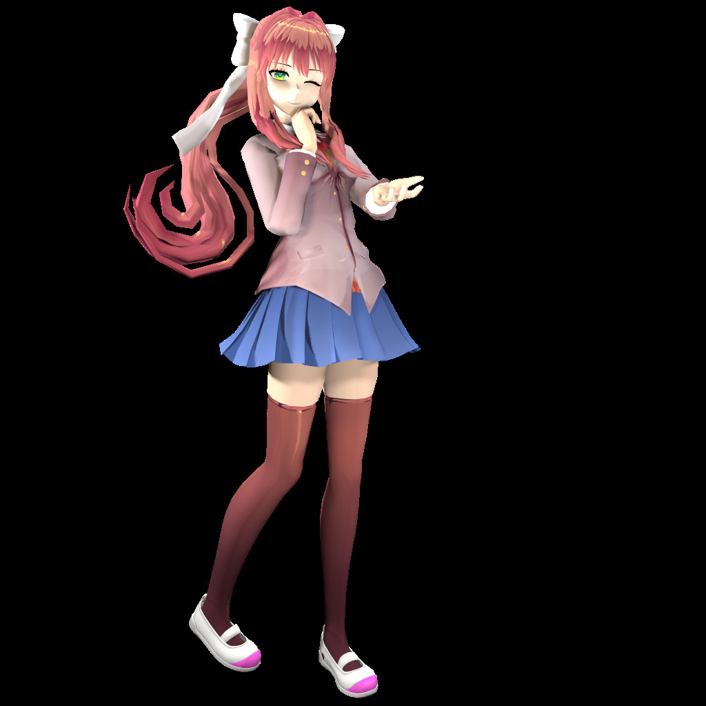 Monika over Zelda Mod for Super Smash Bros. Ultimate | SSBU Mods