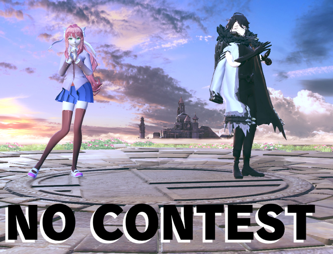 Monika over Zelda Mod for Super Smash Bros. Ultimate | SSBU Mods