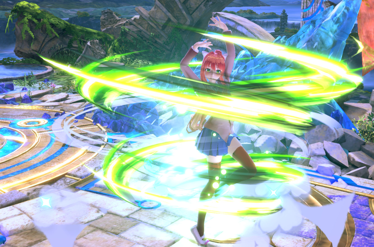 Monika over Zelda Mod for Super Smash Bros. Ultimate | SSBU Mods