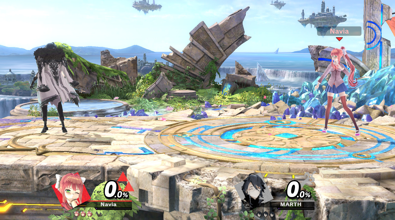 Monika over Zelda Mod for Super Smash Bros. Ultimate | SSBU Mods