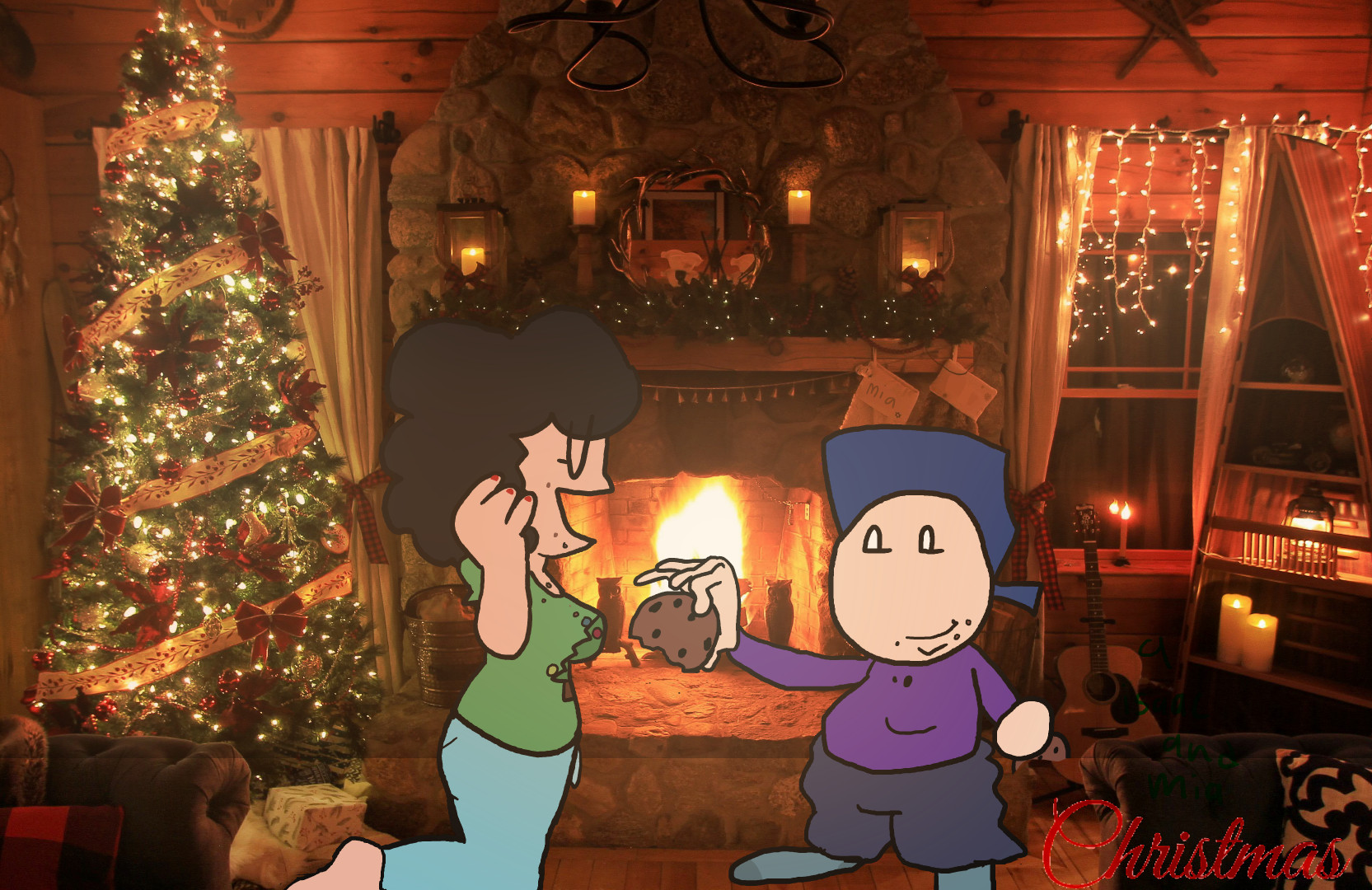 isaac and mia's christmas special Mod for Friday Night Funkin' | FNF Mods