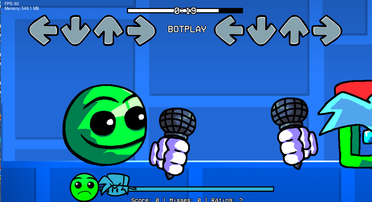 FNF Vs GD Normal Face Demo Mod for Friday Night Funkin' | FNF Mods