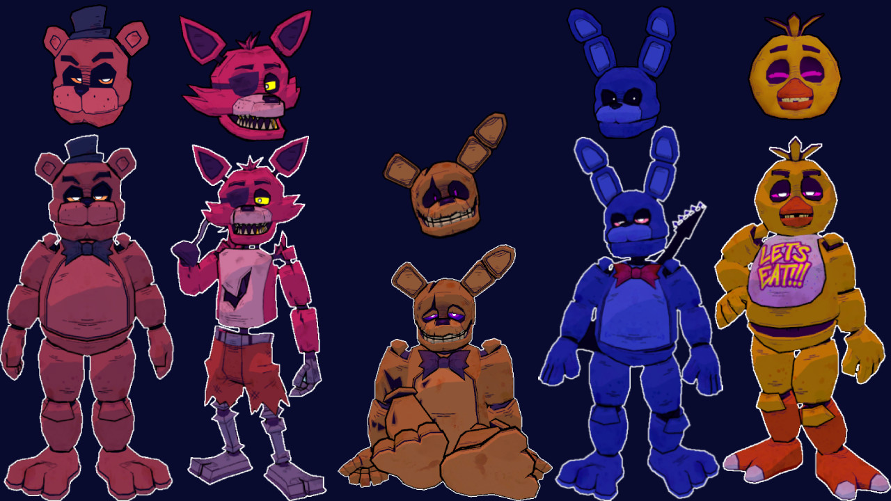 FNaF character pack Mod for Bomb Rush Cyberfunk | BRC Mods