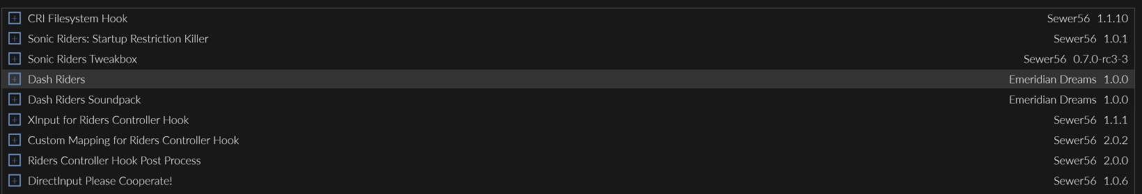 Dash Riders Mod for Sonic Riders (PC) | SR-PC Mods