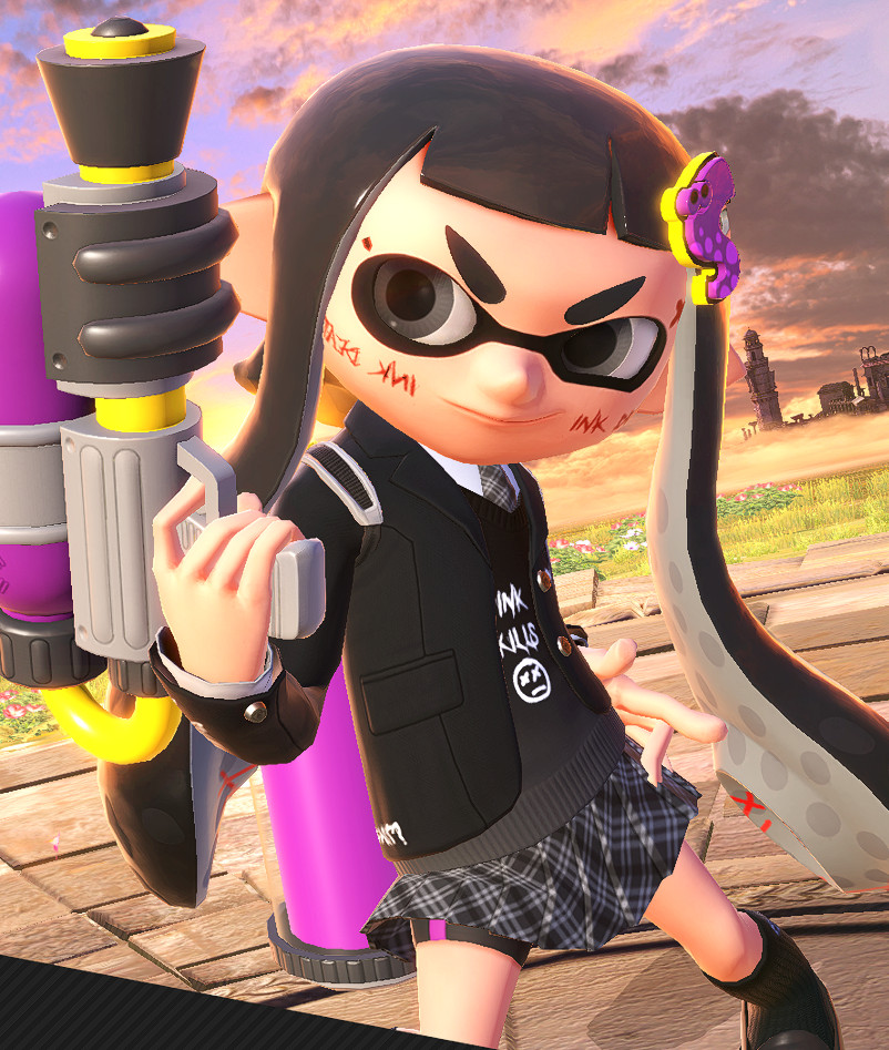 Emo Internet Edgelord Inkling (w/ UI!) Mod for Super Smash Bros ...