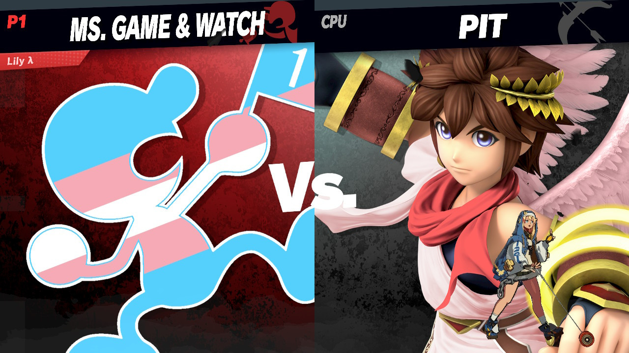 [Commission] Trans Game & Watch Mod for Super Smash Bros. Ultimate ...