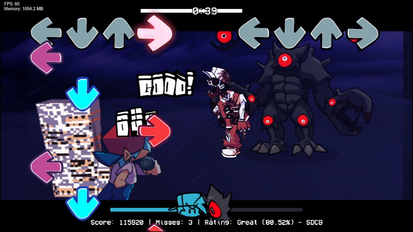Paralysis Charted (by penkaru) Mod for Friday Night Funkin' | FNF Mods