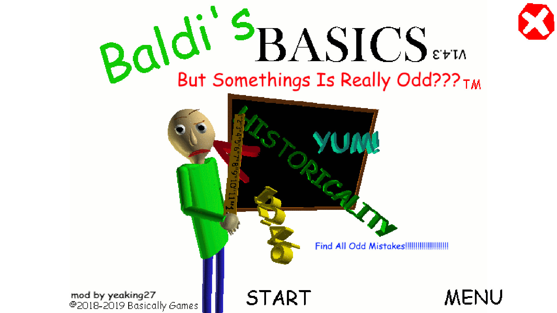 Yeaking27 Unreleased Baldi Mods! Mod for Baldi's Basics | Baldi Mods