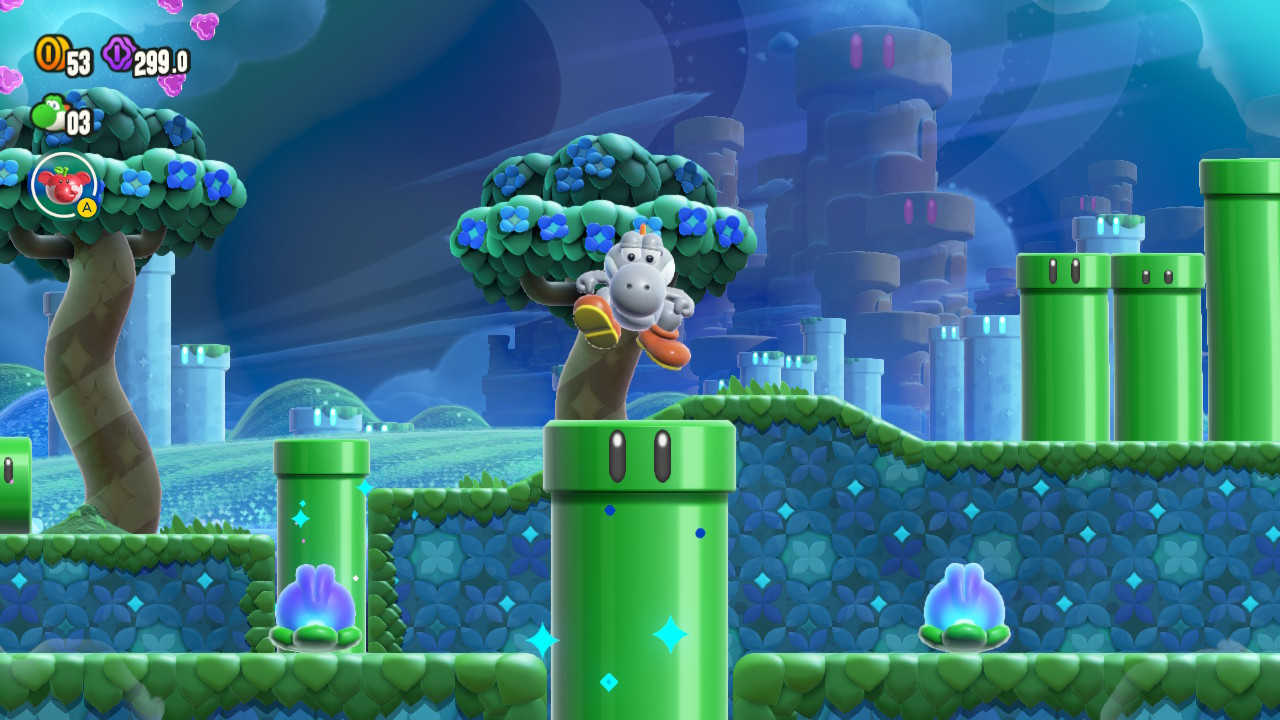 Gray Yoshi Skin Mod for Super Mario Bros. Wonder | SMBW Mods