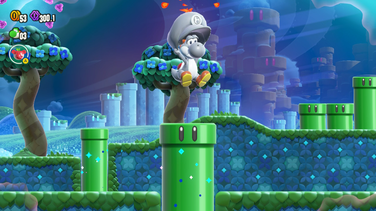 Gray Yoshi Skin Mod for Super Mario Bros. Wonder | SMBW Mods