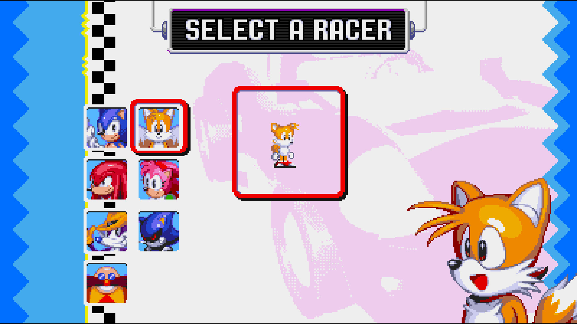 funni tails Mod for Sonic Drift 16-bit | SD16-bit Mods