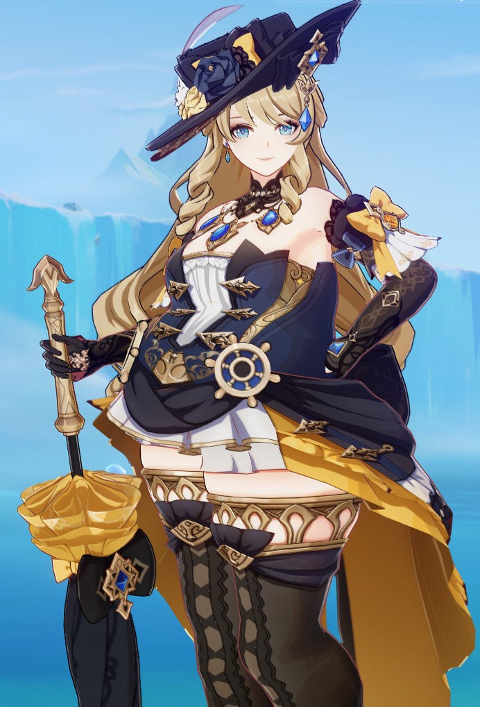 Plus size Navia Mod for Genshin Impact | GI Mods