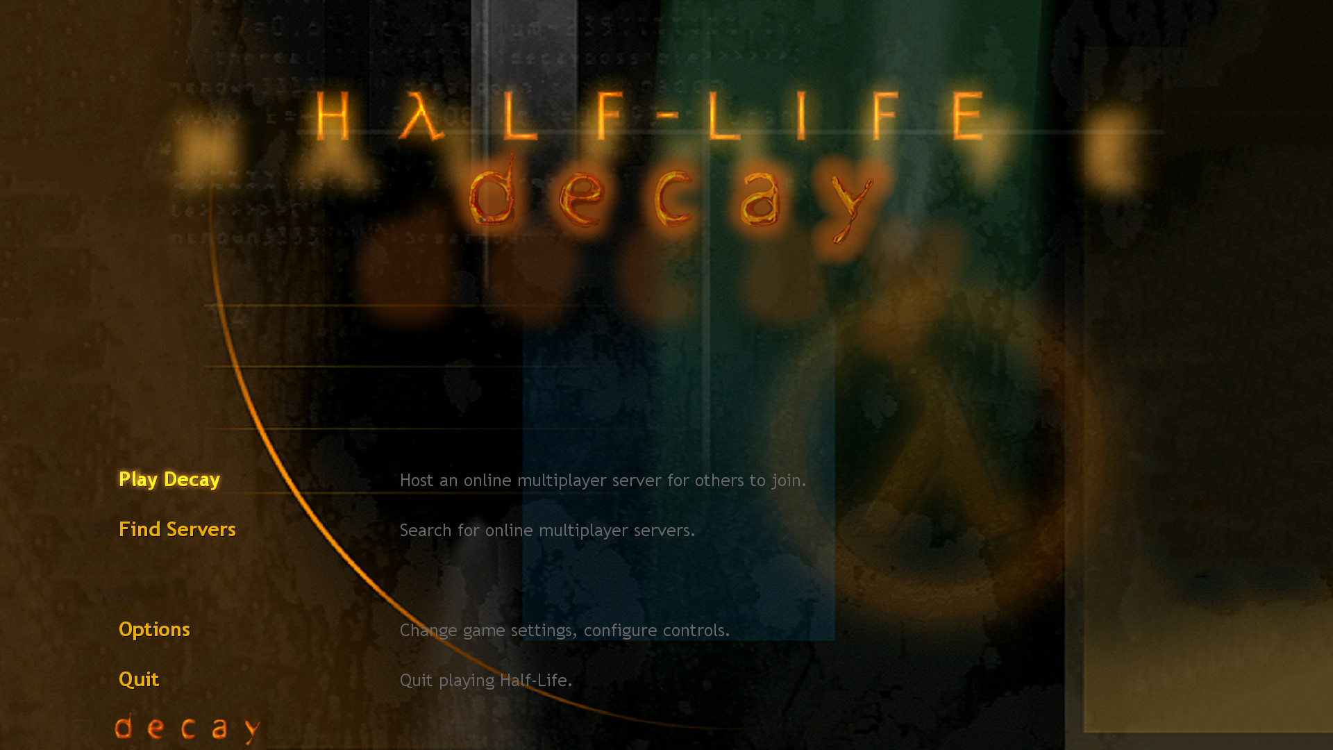 Decay HD Background & Minor Tweaks Ver.2.1 Mod for Half-Life: Decay ...
