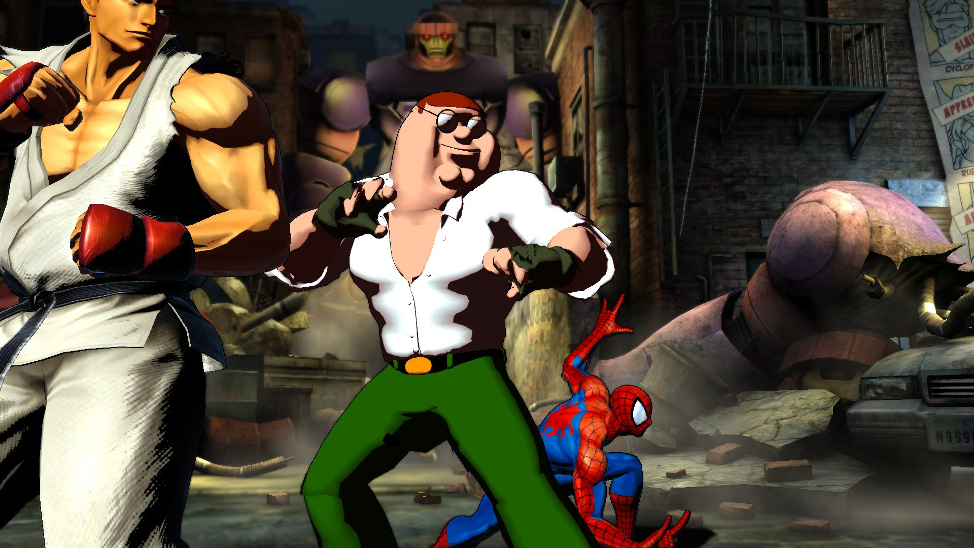 Peter Griffin (Fortnite) over Akuma Mod for Ultimate Marvel vs Capcom 3 ...