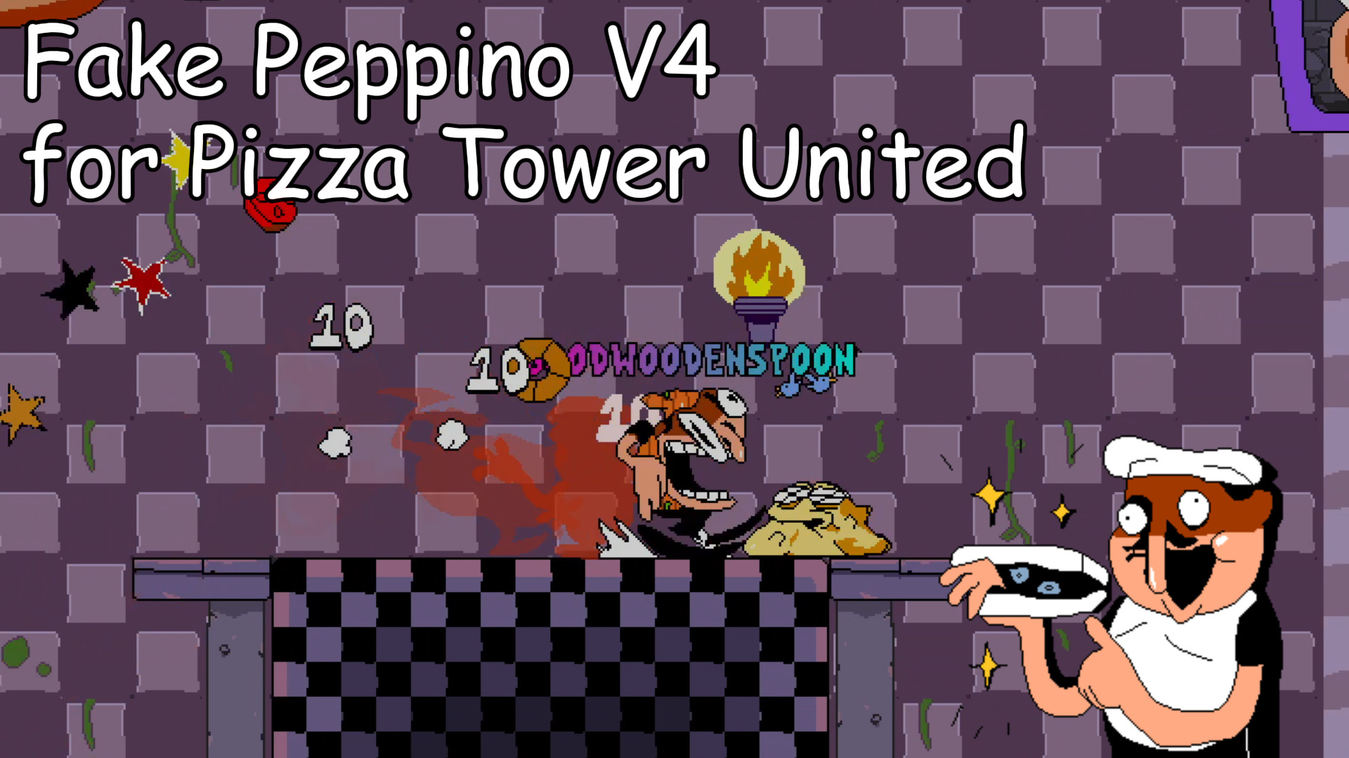 Fake Peppino V4 for PTU Mod for Pizza Tower | PT Mods