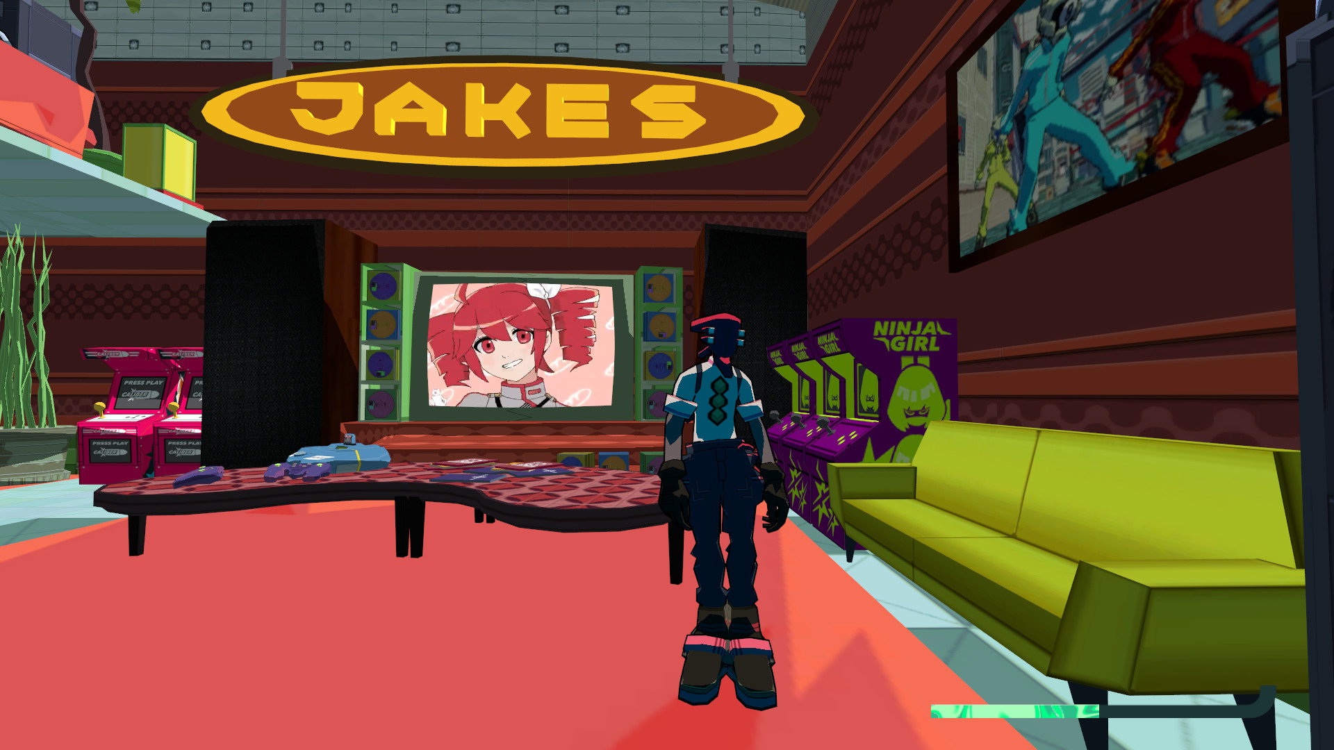 Kasane Teto Red Mod for Bomb Rush Cyberfunk | BRC Mods