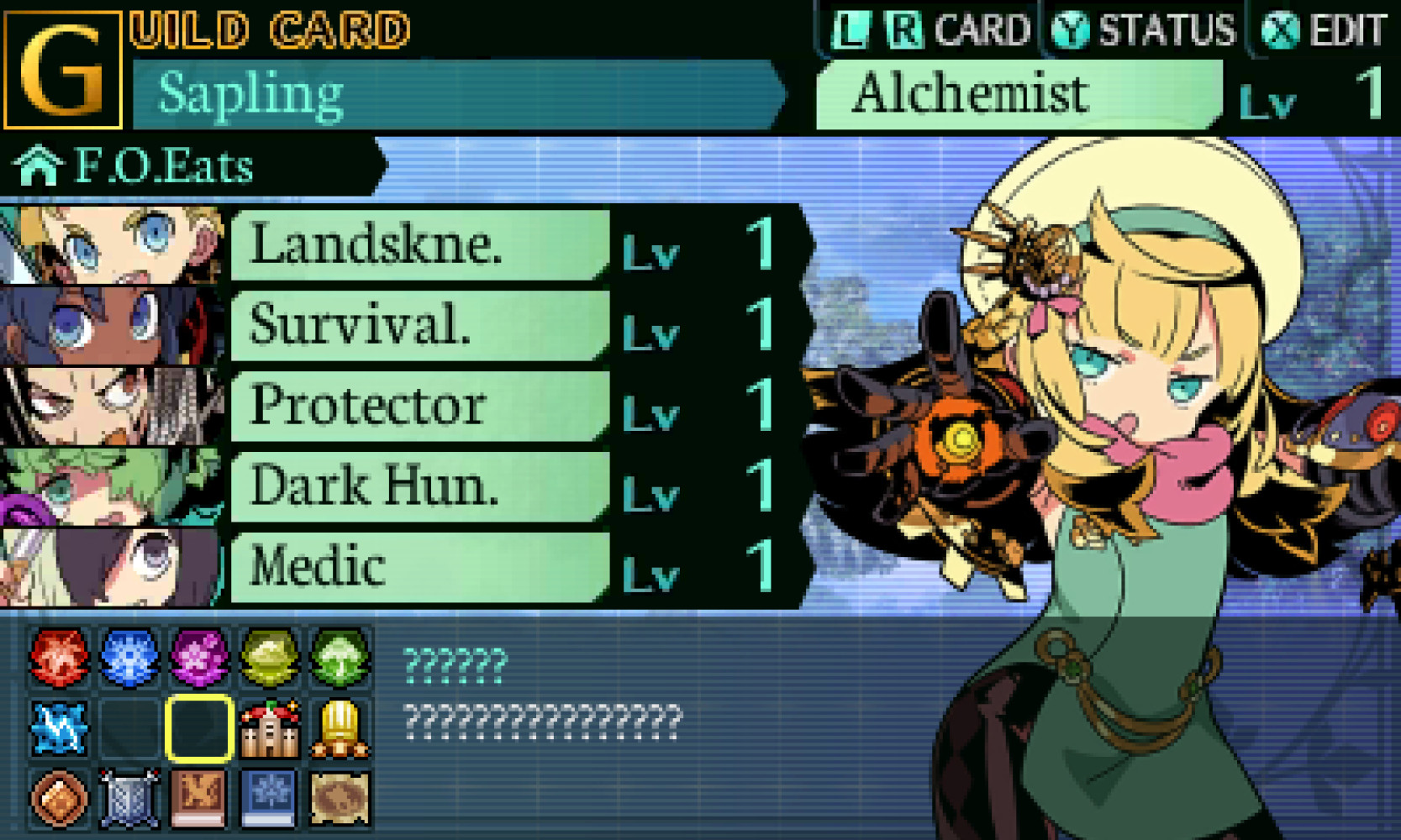HD Remaster Portraits in Untold II Mod for Etrian Odyssey II Untold ...