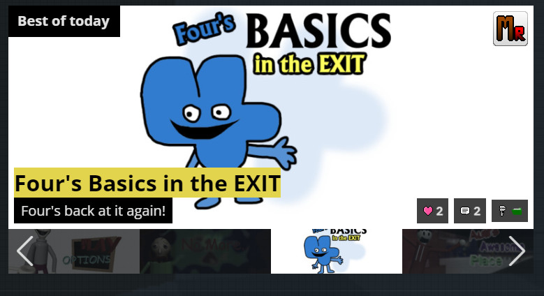 Four's Basics in the EXIT .:VERISON 3:. Mod for Baldi's Basics | Baldi Mods