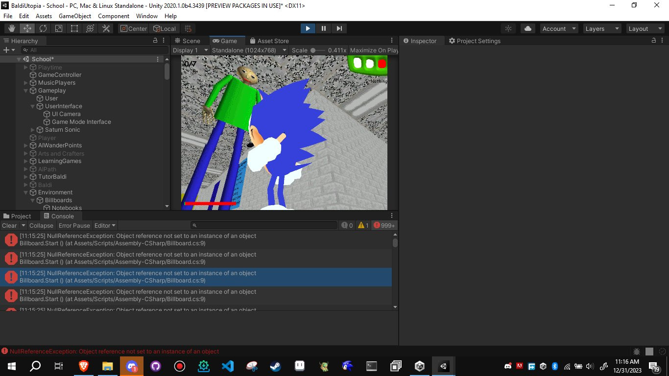 Sonic In... Here School Zone Mod for Baldi's Basics | Baldi Mods