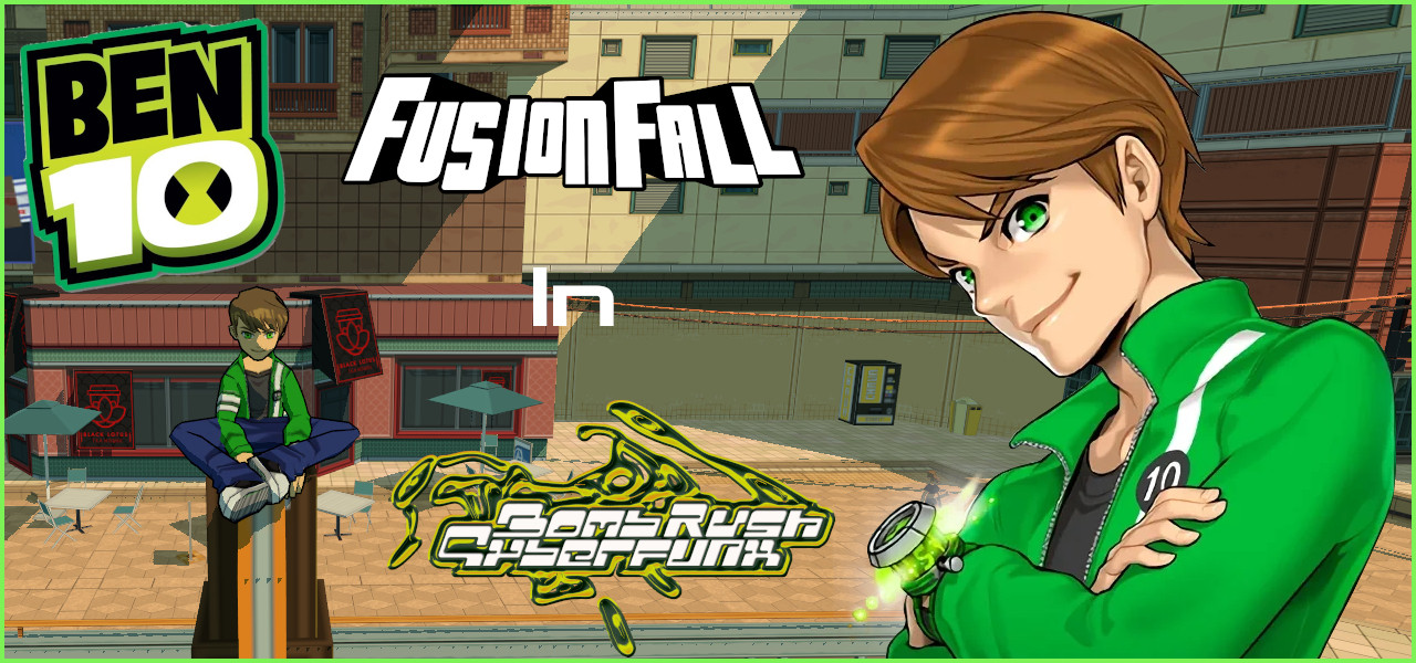 Ben Tennyson Fusionfall Character Skin Mod for Bomb Rush Cyberfunk ...