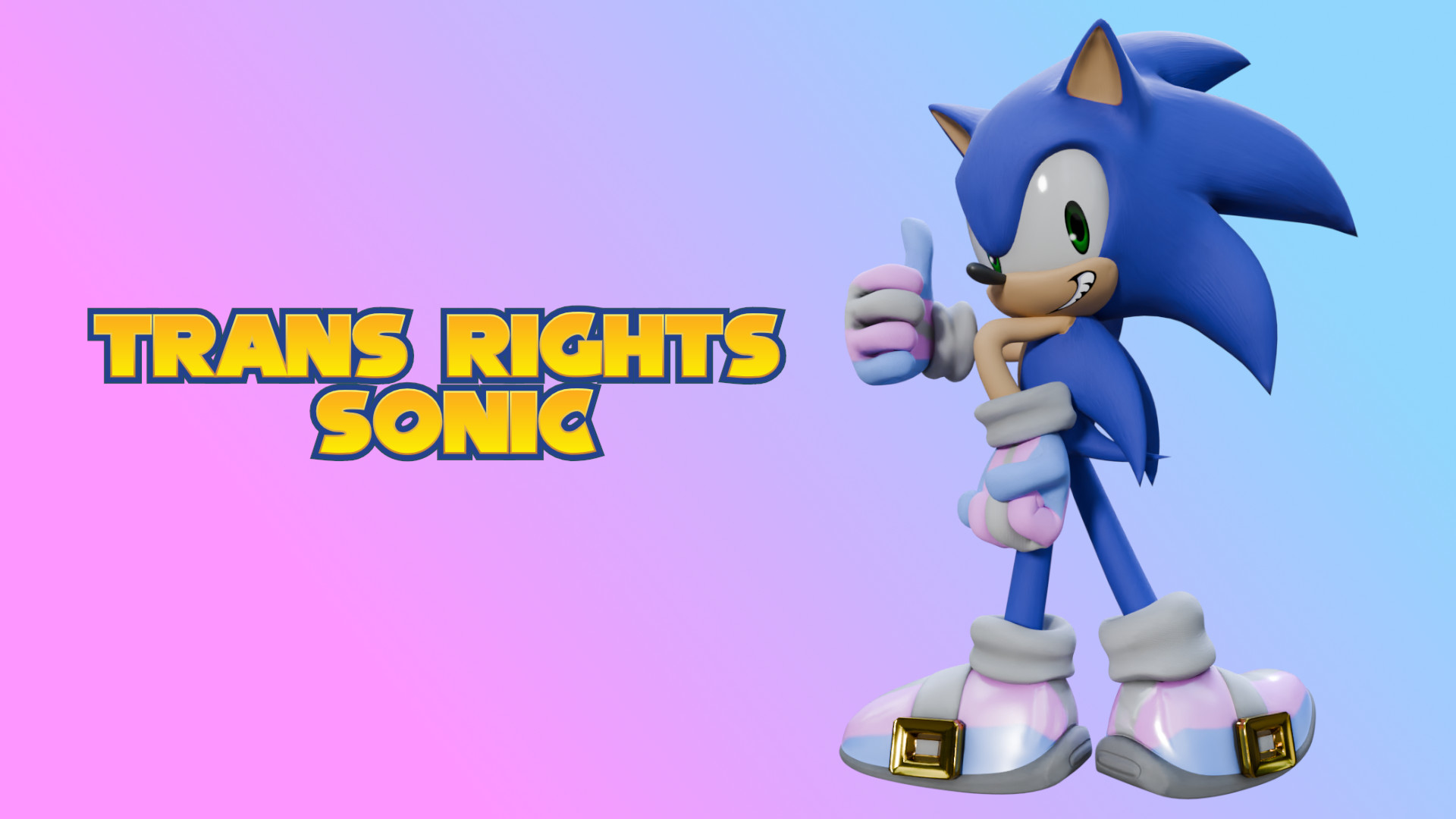 Trans Rights Sonic Mod for Super Smash Bros. Ultimate | SSBU Mods