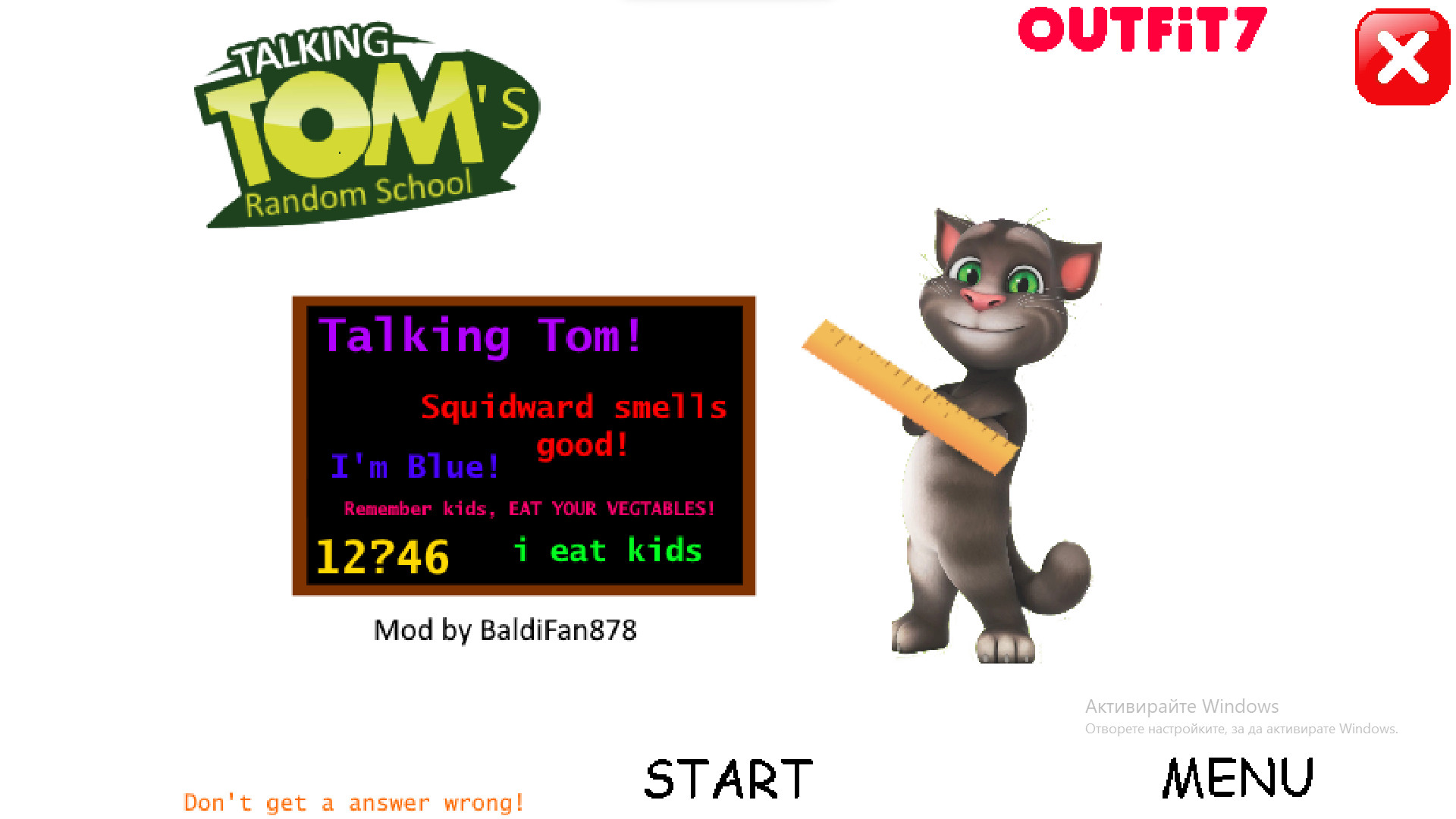 [SENSITIVE CONTENT] Talking Tom's Random School Mod for Baldi's Basics ...