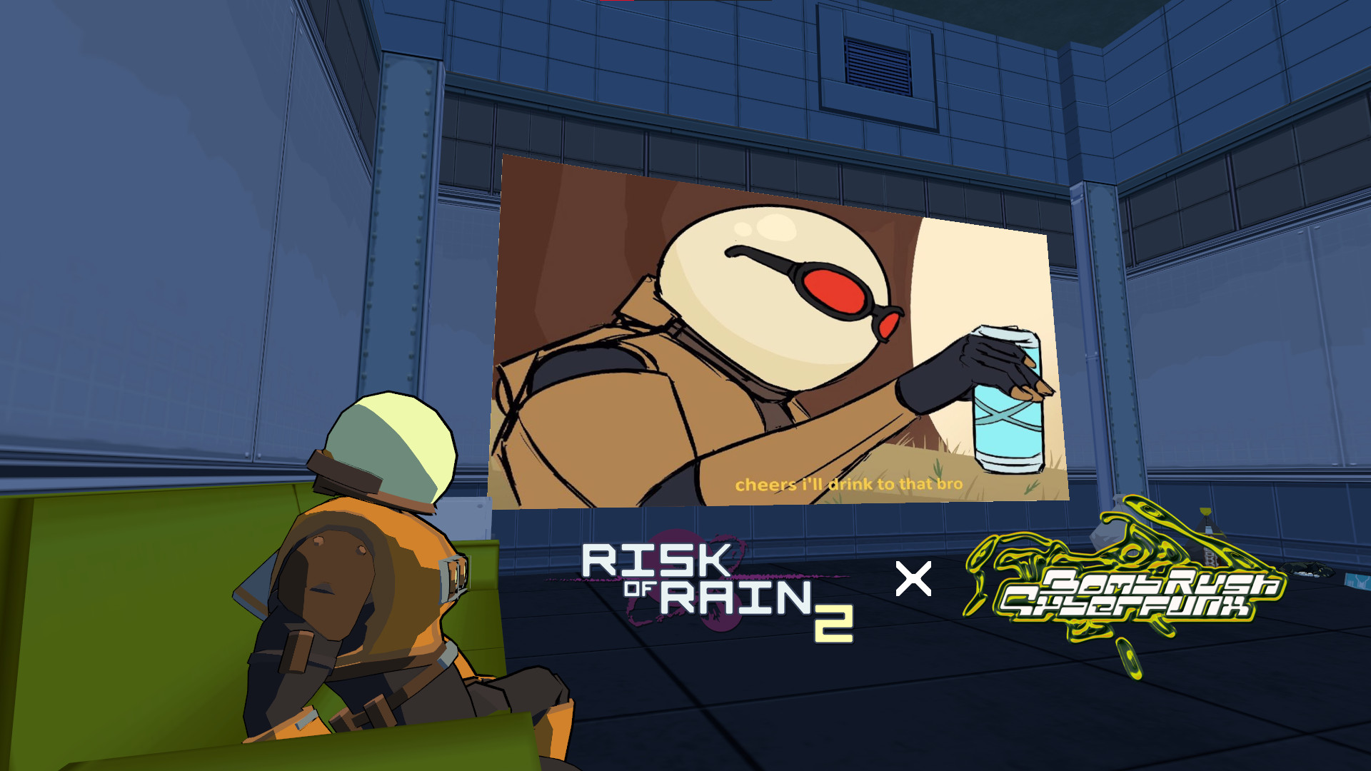 Commando (Risk of Rain 2) Mod for Bomb Rush Cyberfunk | BRC Mods