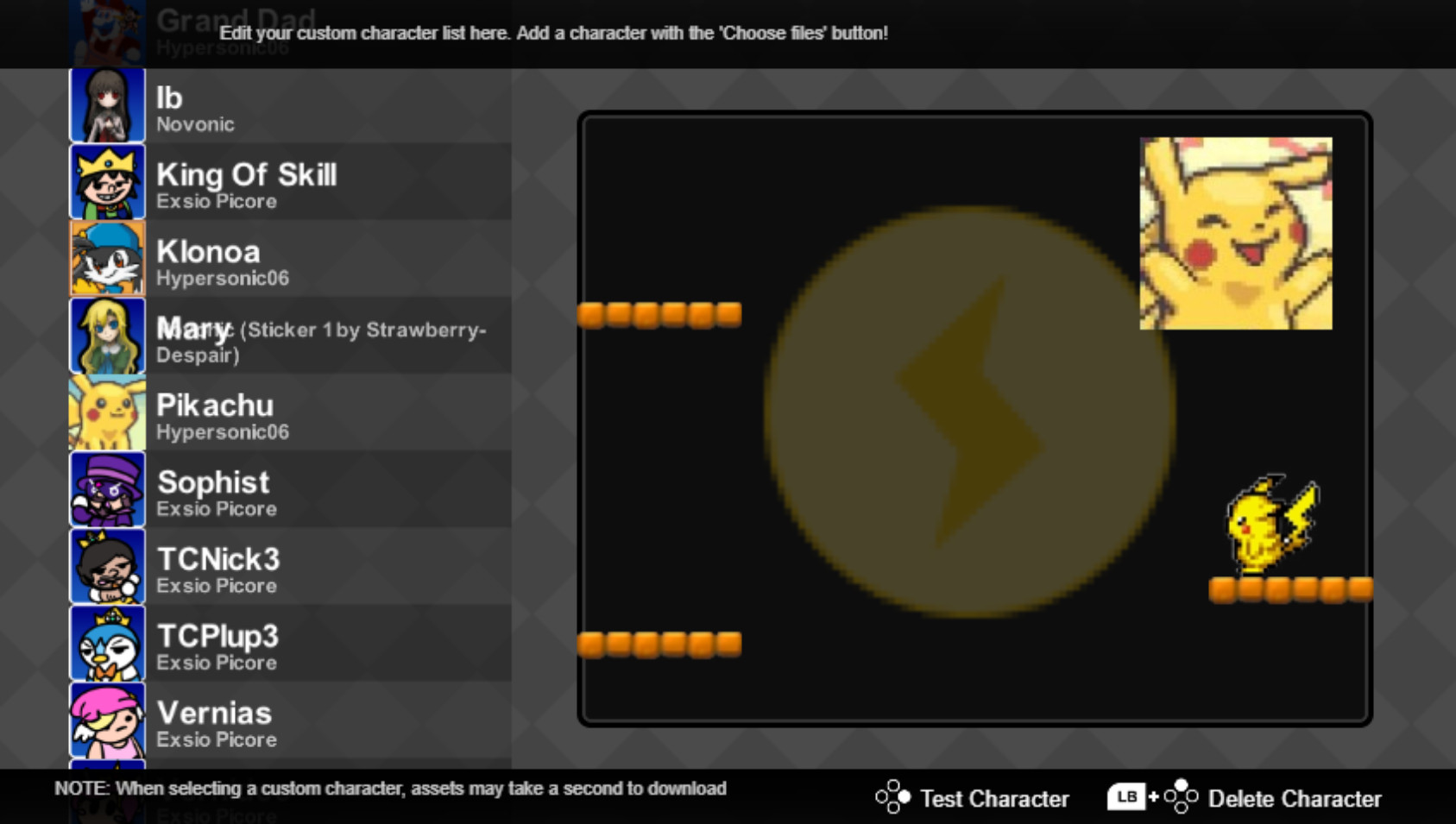 Pikachu Mod for Party Project | PProject Mods