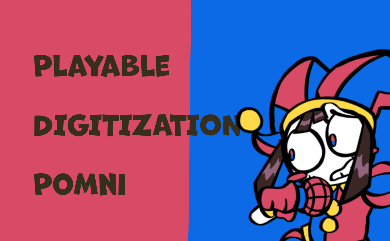 Playable Digitization Pomni Mod for Friday Night Funkin' | FNF Mods