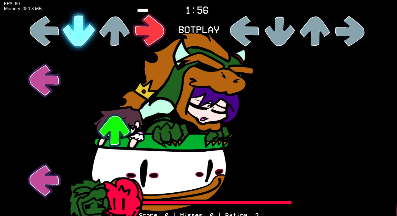 3 hour Monker - 3 hour Bowser DOKI MIX Mod for Friday Night Funkin ...