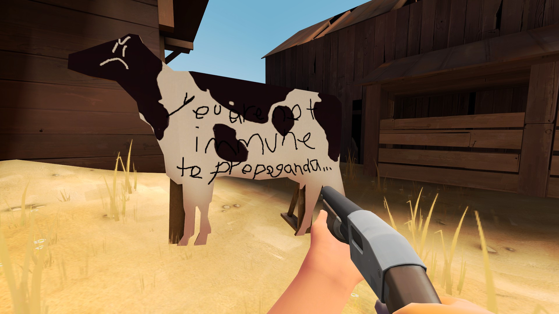 Vulgar Vandalized Cows Mod for Team Fortress 2 | TF2 Mods