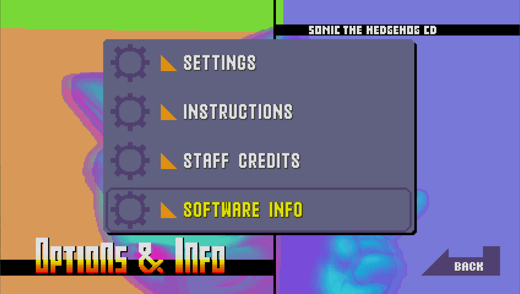 Menu Touchup for Miracle Edition Mod for Sonic CD (2011) | SCD Mods