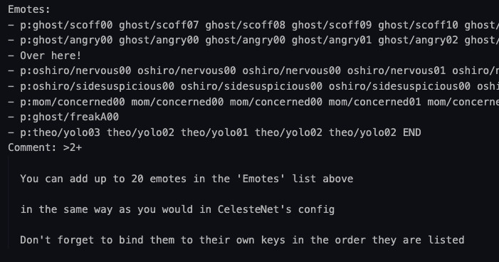 More Emotes For CelesteNet Mod for Celeste | Celeste Mods
