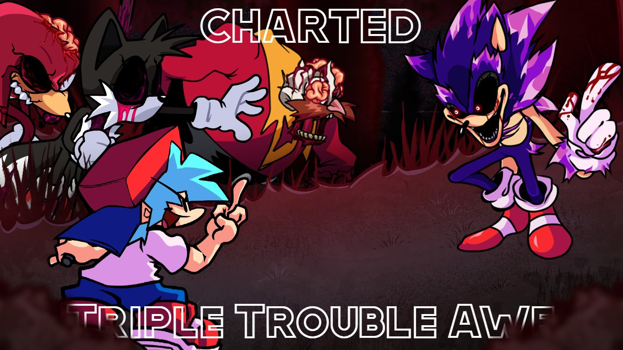 Triple Trouble Awe Mix - Charted Mod for Friday Night Funkin' | FNF Mods