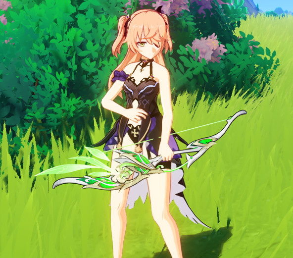 Hunters Path over Other bows. Mod for Genshin Impact | GI Mods