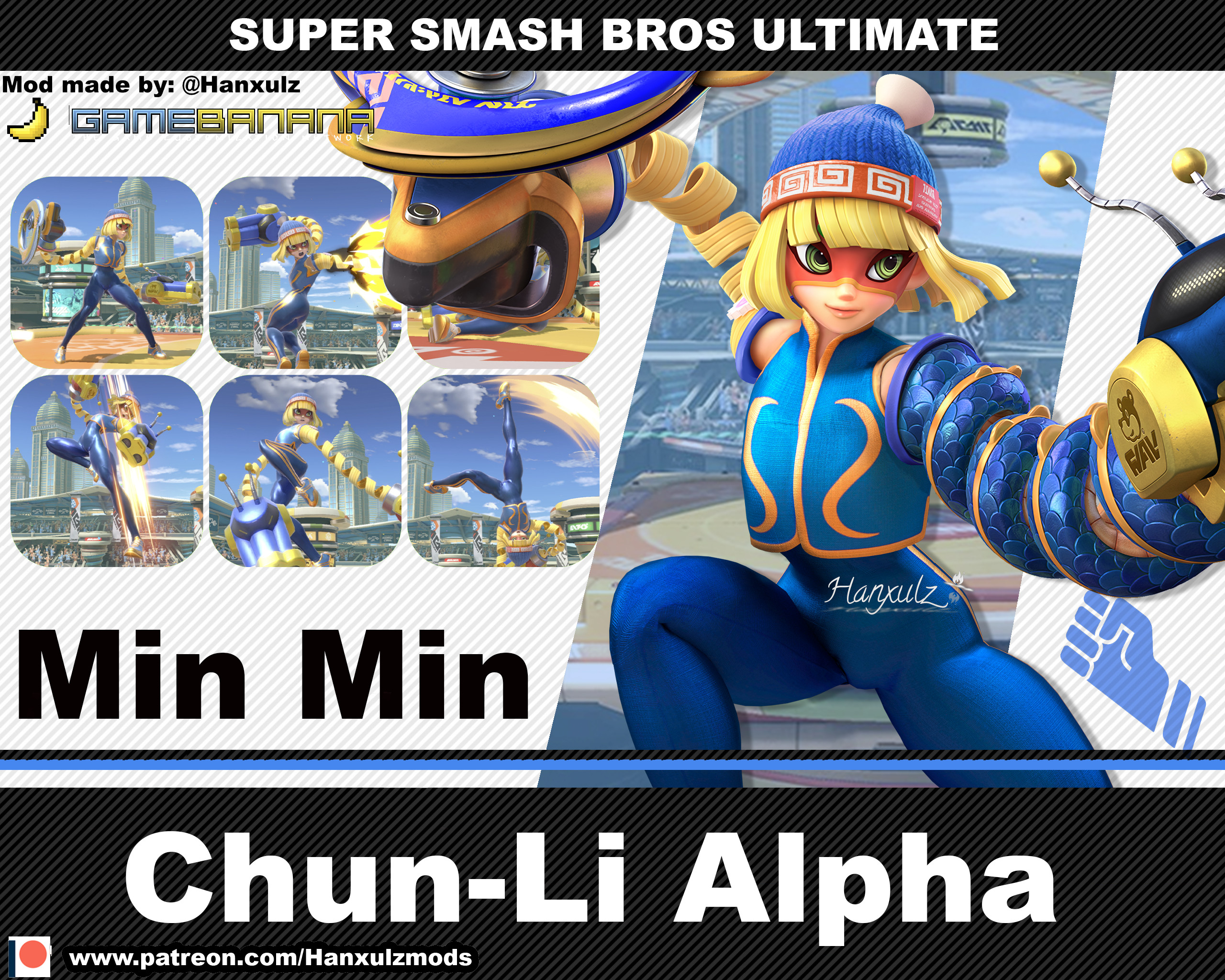 Min Min (Chun-Li Alpha) Mod for Super Smash Bros. Ultimate | SSBU Mods