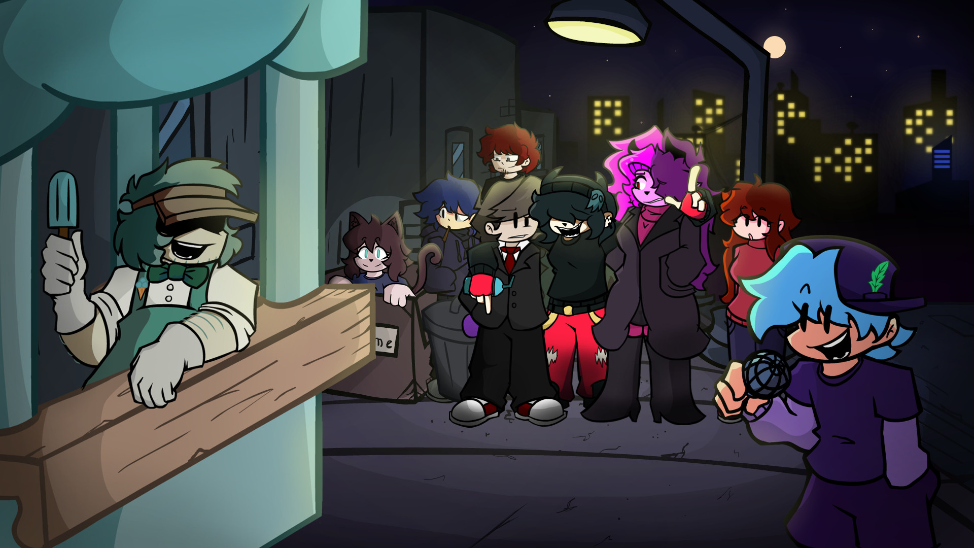 FNF: Ice 'Em Out Struggle | Mint-side Garcello Mod for Friday Night ...