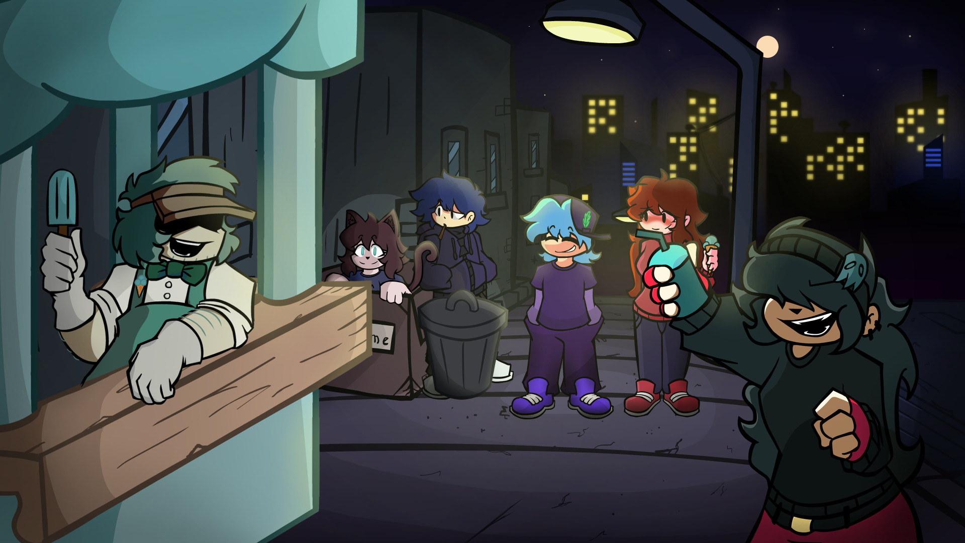 FNF: Ice 'Em Out Struggle | Mint-side Garcello Mod for Friday Night ...