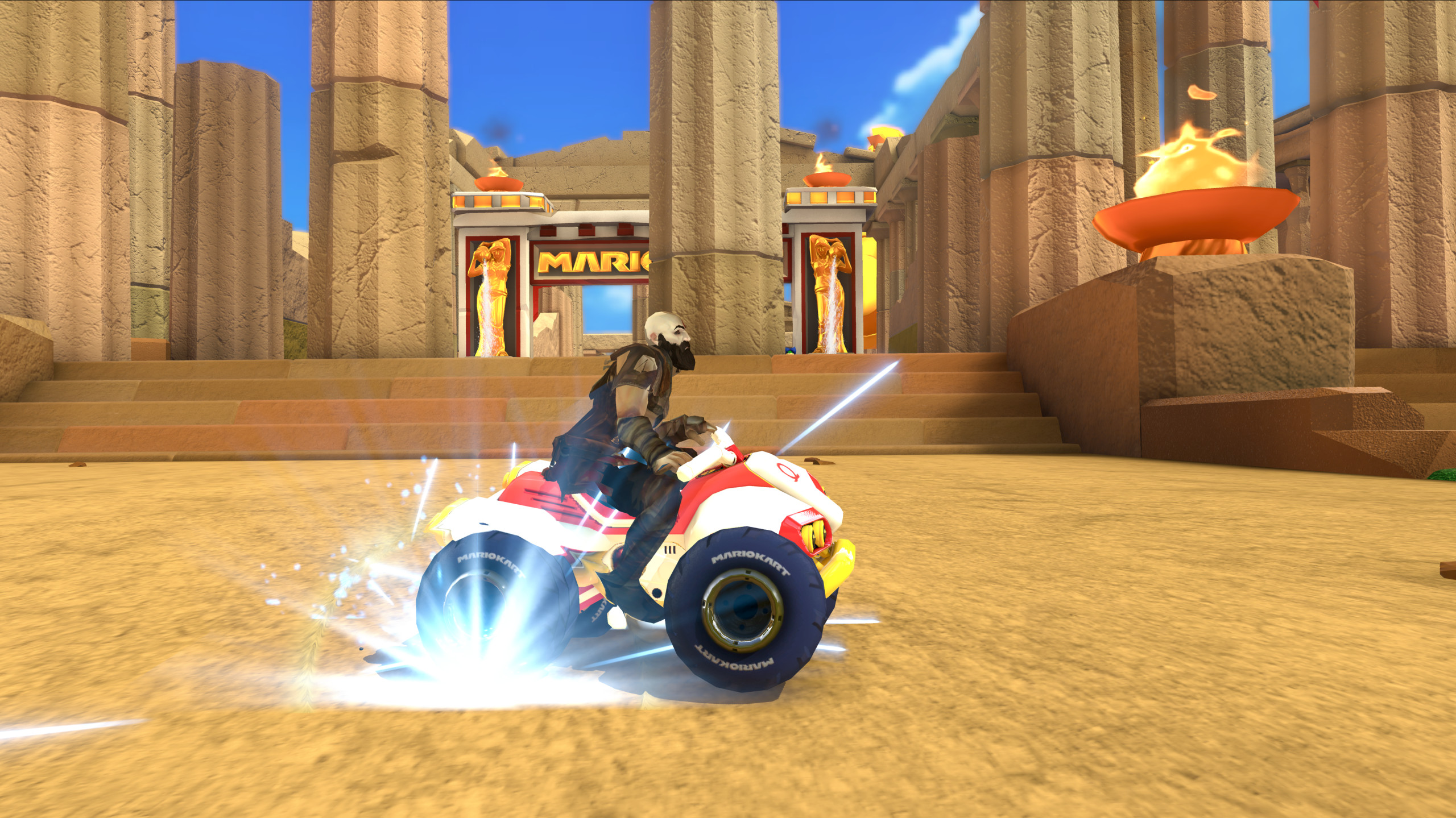 Kratos for Mario Kart 8 Deluxe Mod for Mario Kart 8 Deluxe | MK8D Mods