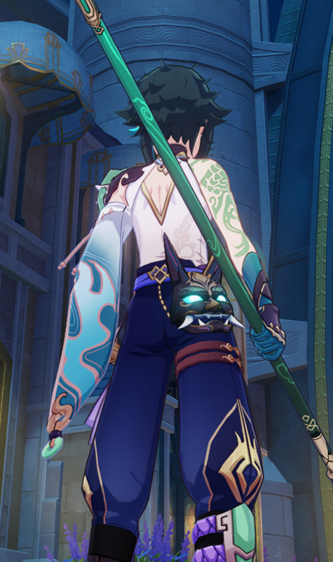 Xiao with blue eyes Mod for Genshin Impact | GI Mods