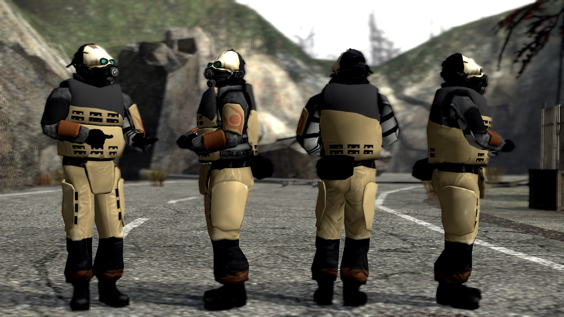Combine soldier in the style of HLA grunts Mod for Half-Life 2 | HL2 Mods