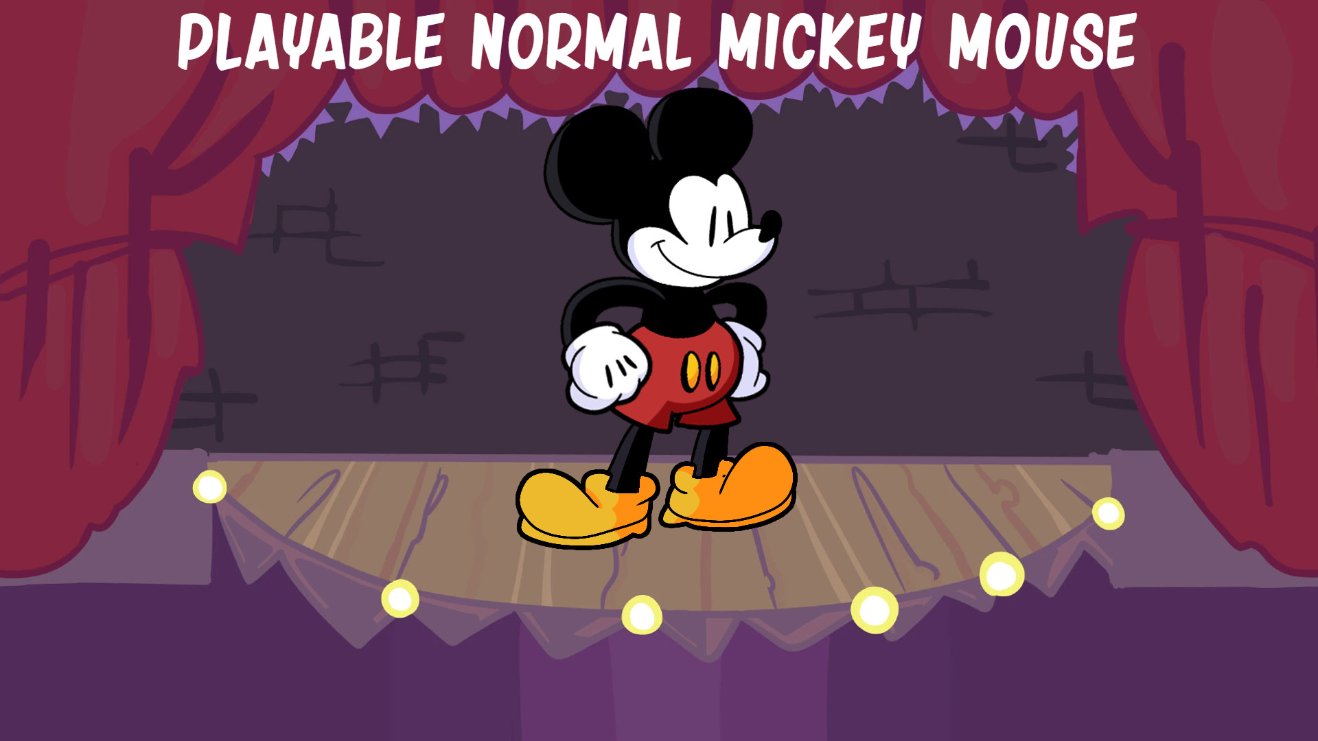 Playable Normal Mickey Mouse Mod for Friday Night Funkin' | FNF Mods