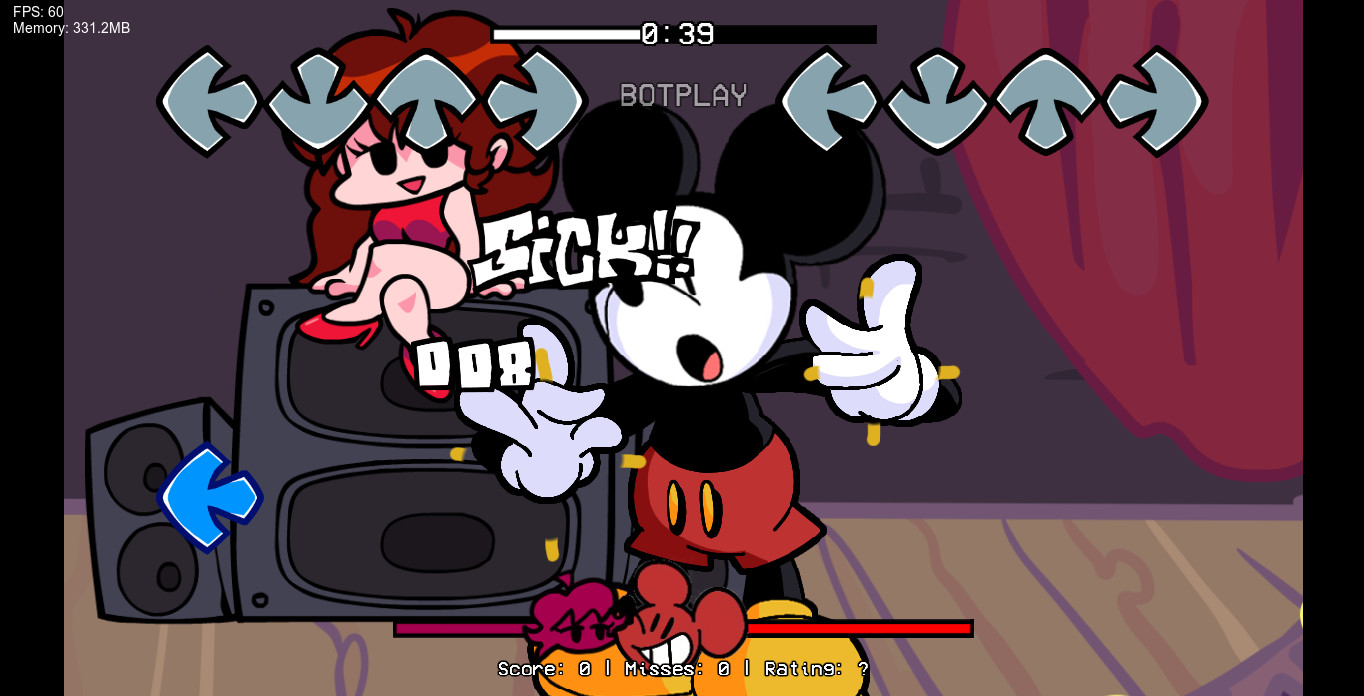 Playable Normal Mickey Mouse Mod for Friday Night Funkin' | FNF Mods