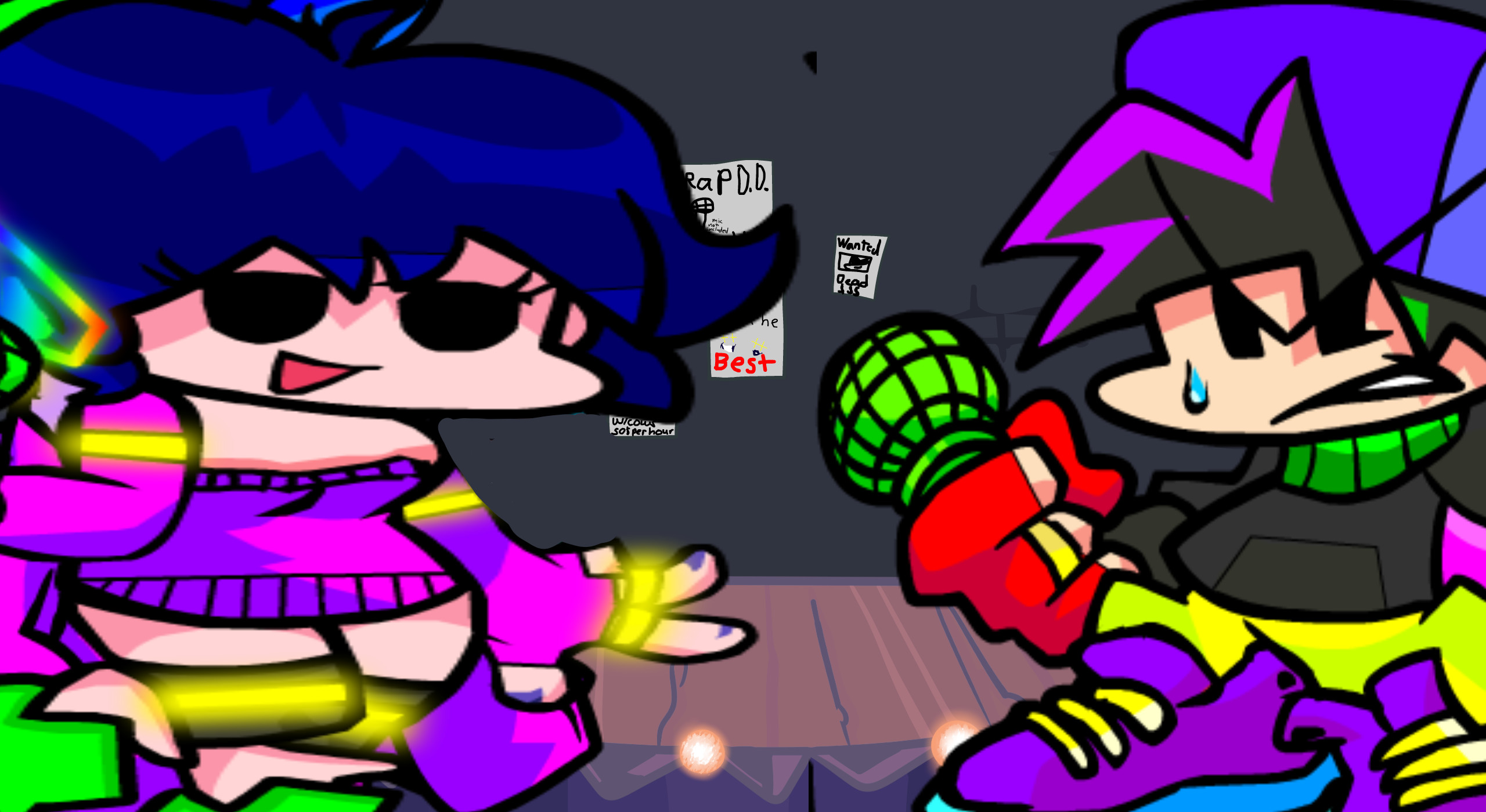 [SENSITIVE CONTENT] fnf raimbow neo city world demo Mod for Friday ...