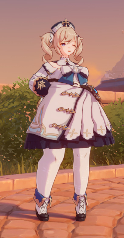 Plus size Barbara Mod for Genshin Impact | GI Mods