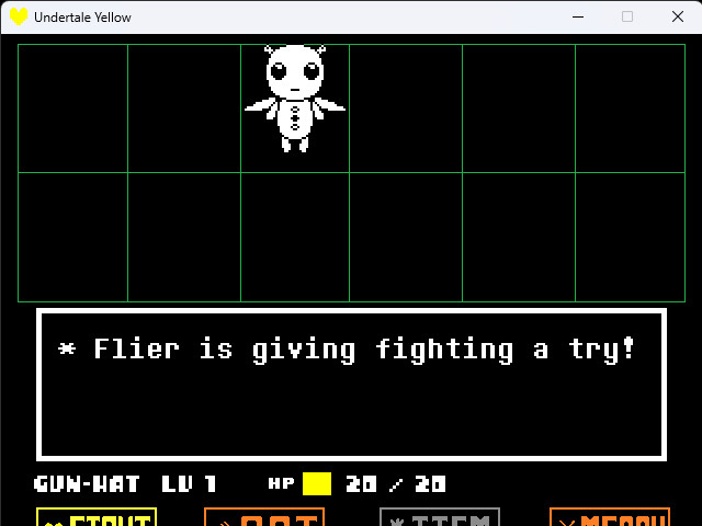 Gun-Hat Mod for Undertale Yellow | UTY Mods